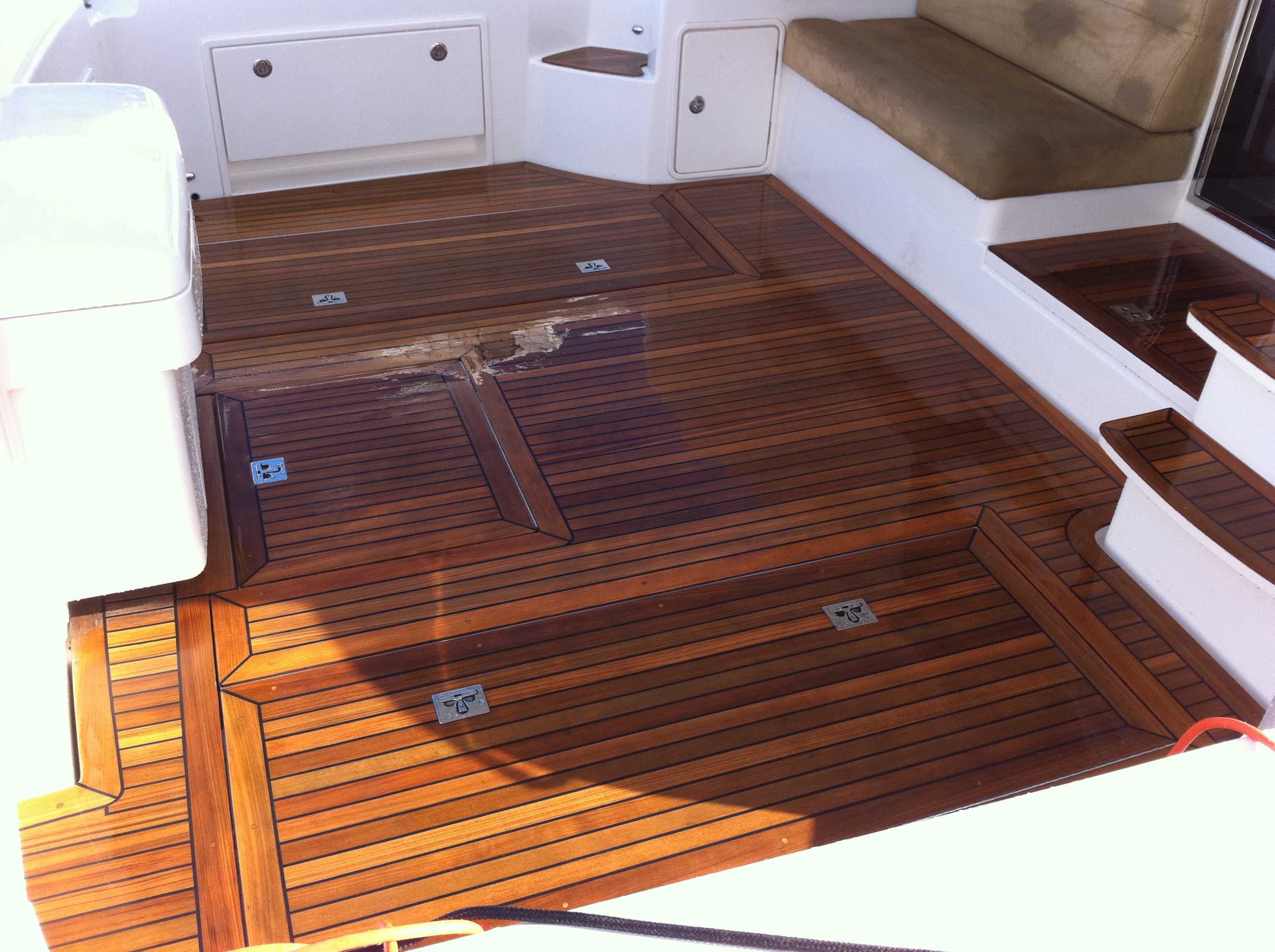 Teak deck – after | True North Marine
